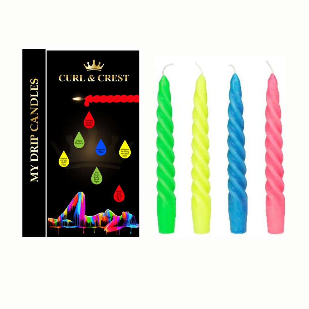 UV Drip Candles - 4 Pack (Candles Only) – Curl&Crest